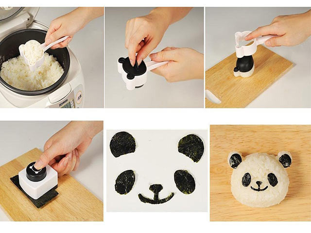 how to make panda onigiri